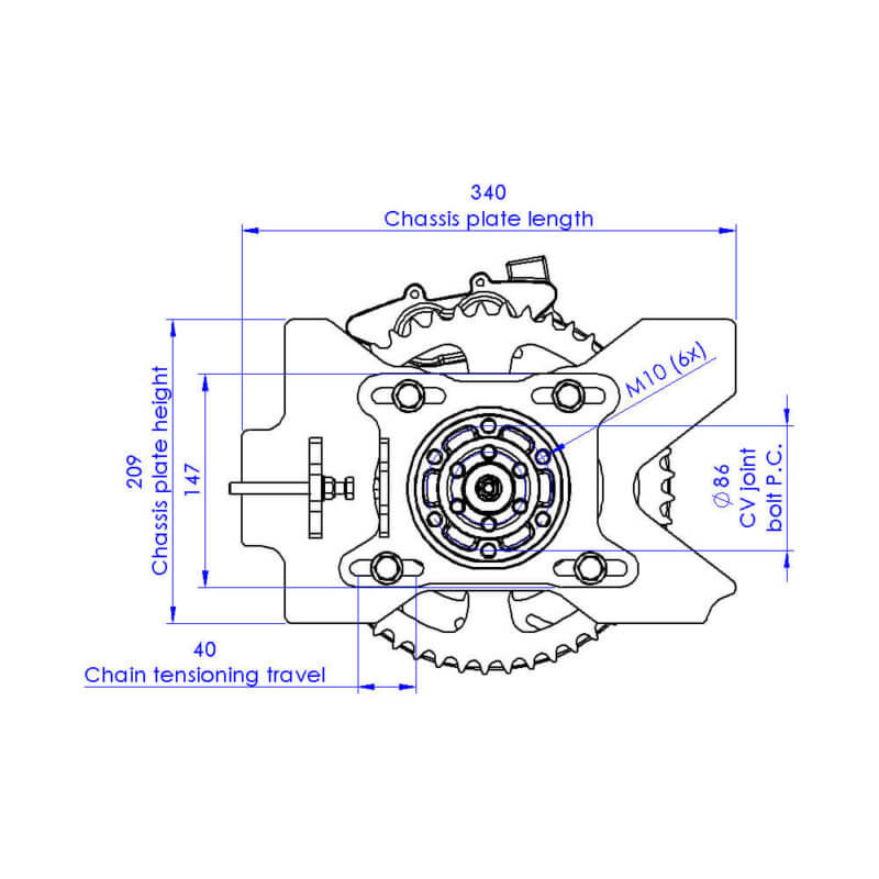 Center Hub Plan for Crosskart Buggy | FX Buggy