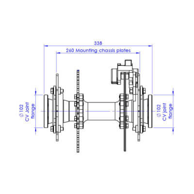 Center Hub Plan for Crosskart Buggy | FX Buggy