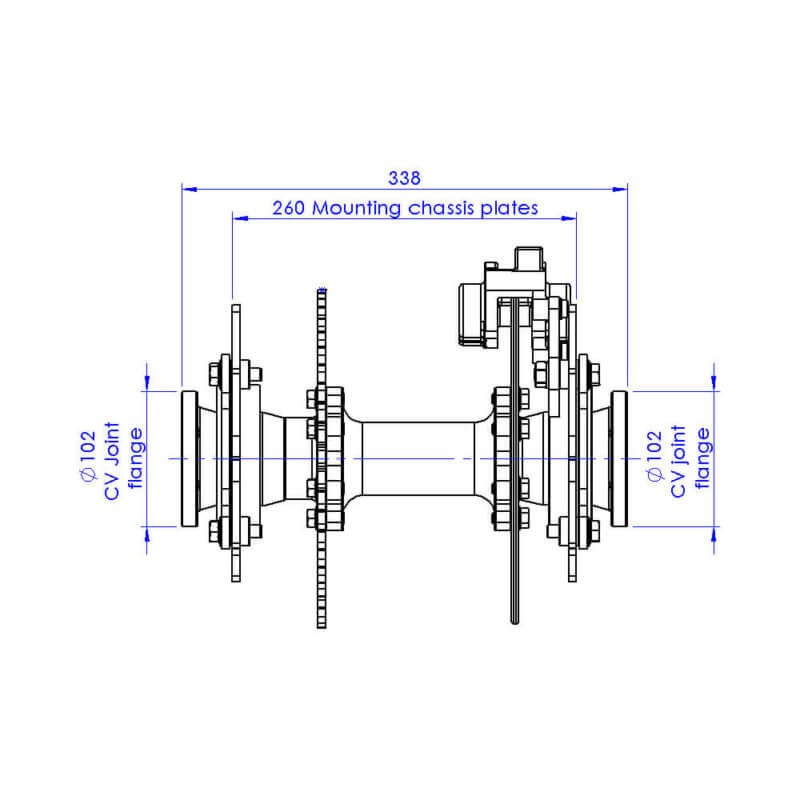 Center Hub Plan for Crosskart Buggy | FX Buggy