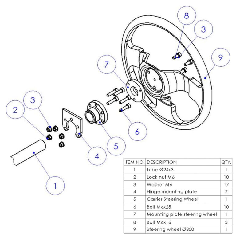 Steering System Kit for Crosskart Buggy | FX Buggy