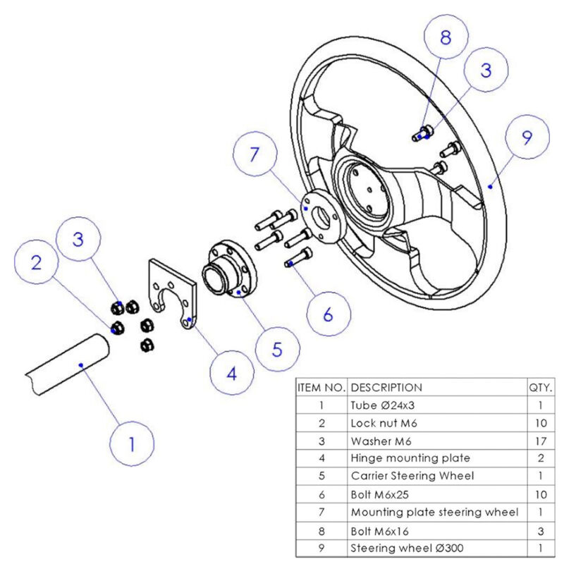 Steering System Kit for Crosskart Buggy | FX Buggy