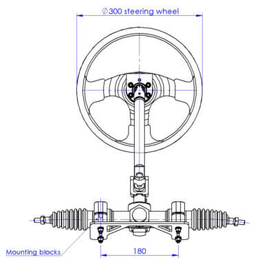 Steering System Kit for Crosskart Buggy | FX Buggy