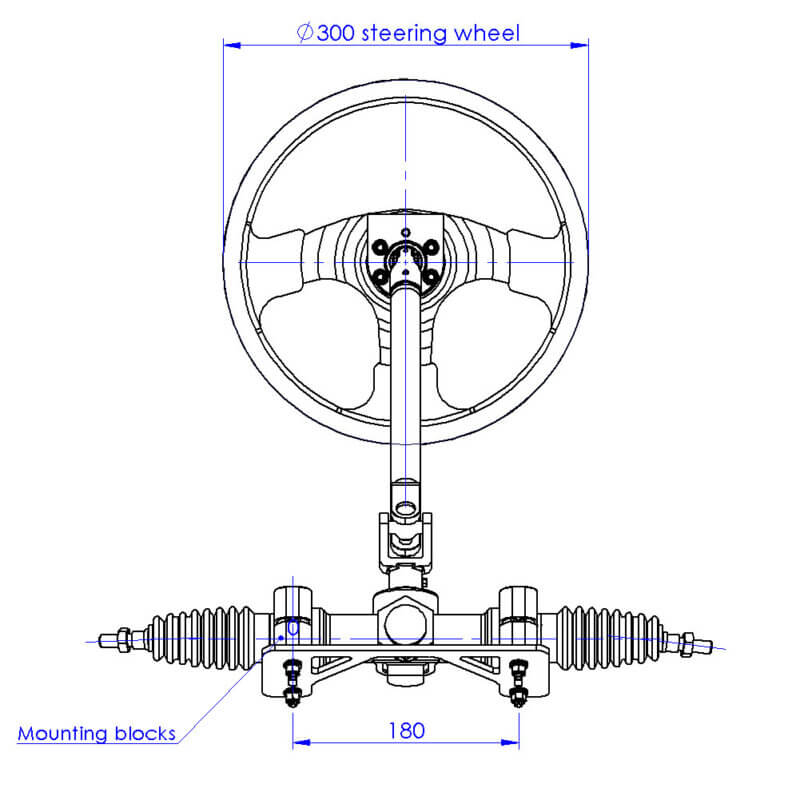 Steering System Kit for Crosskart Buggy | FX Buggy