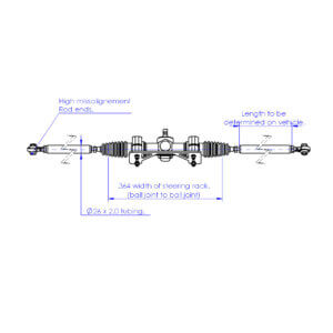 Steering System Kit for Crosskart Buggy | FX Buggy